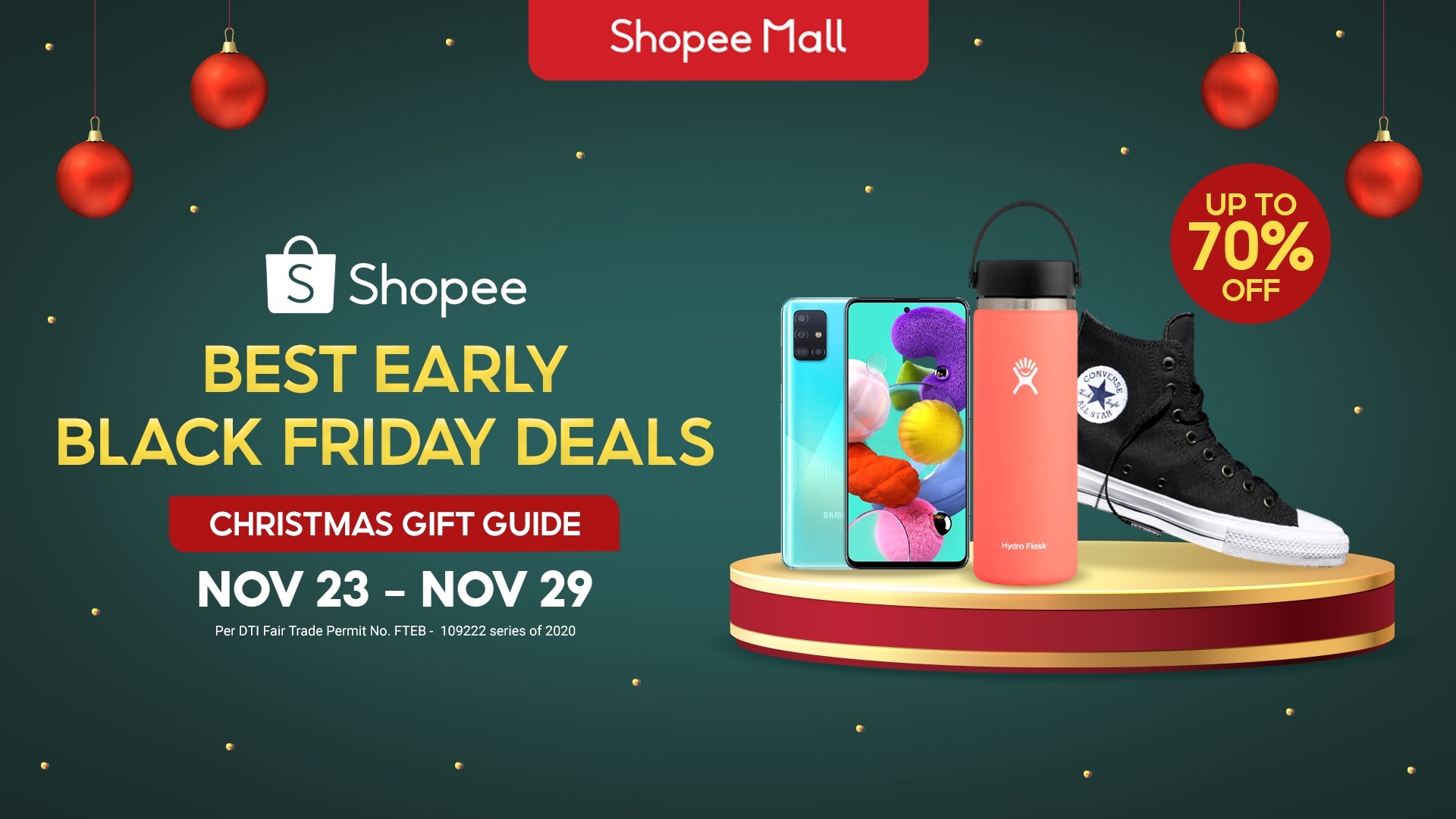 Shopee Black Friday Sale Up to 70% Off Until November 29!
